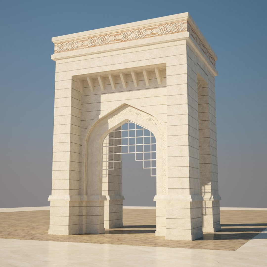 3D Arabic Gate - TurboSquid 1561073