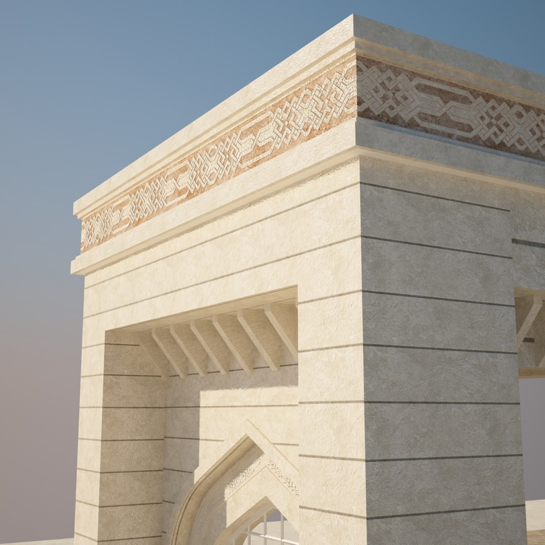 3D Arabic Gate - TurboSquid 1561073