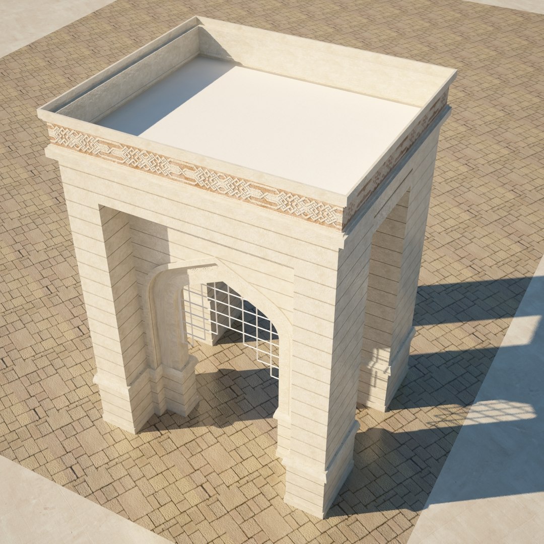 3D Arabic Gate - TurboSquid 1561073