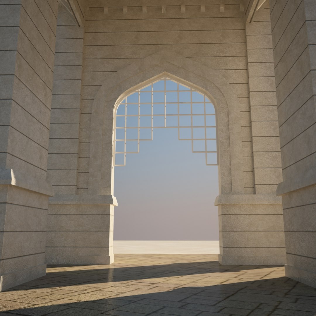3D Arabic Gate - TurboSquid 1561073