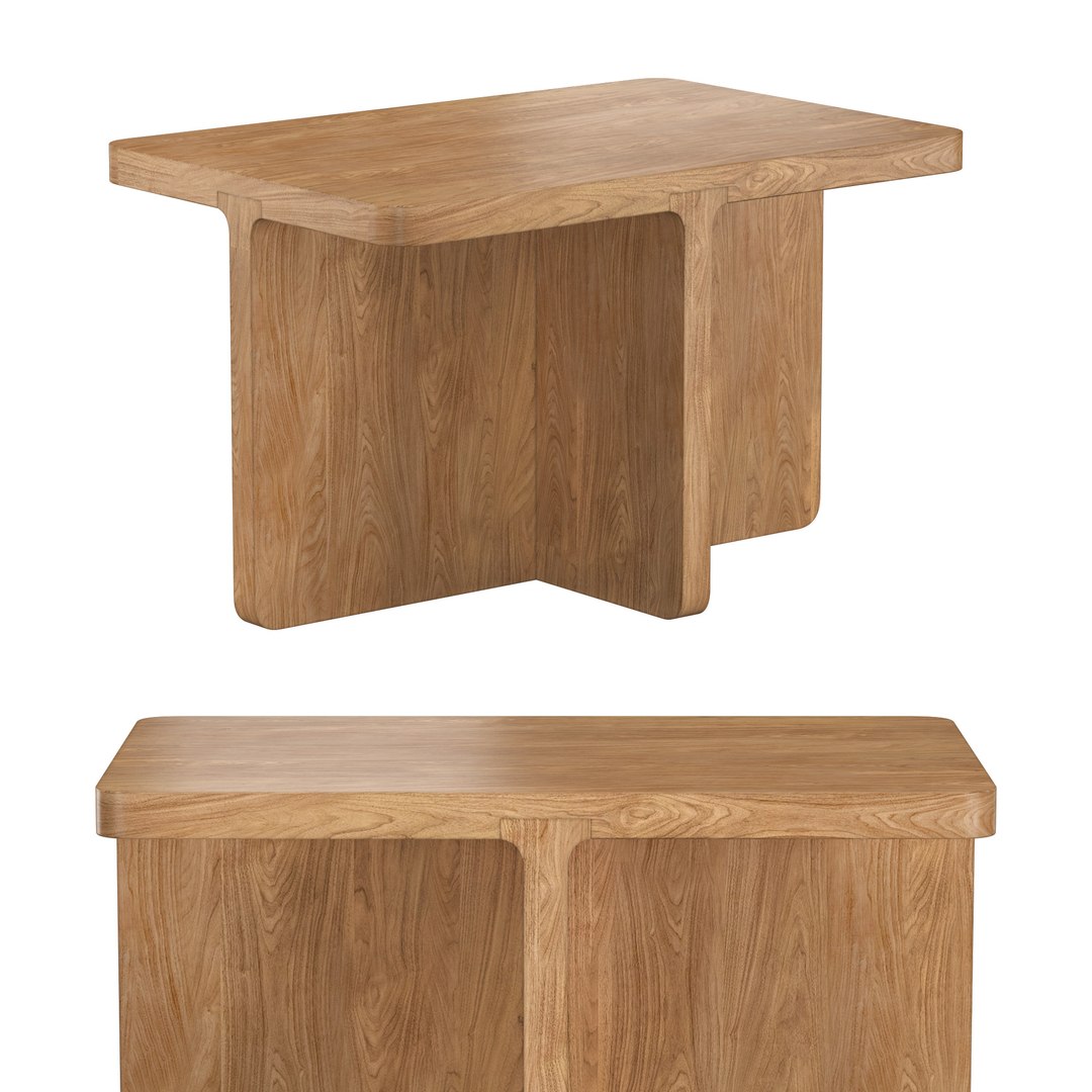 3D SANTIAGO RECTANGULAR SIDE TABLE - TurboSquid 2202375