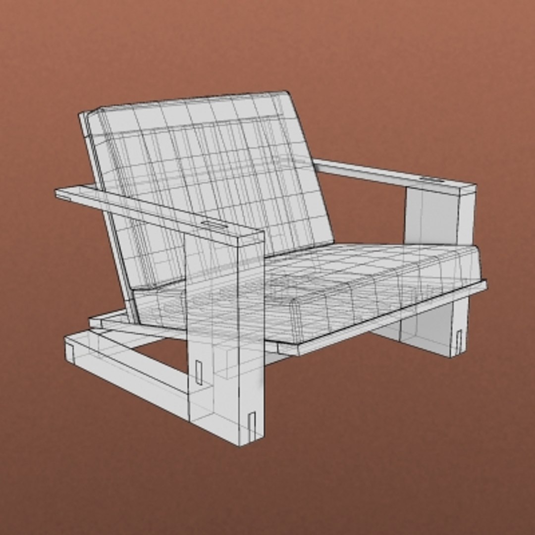 3d Model Reading Chair