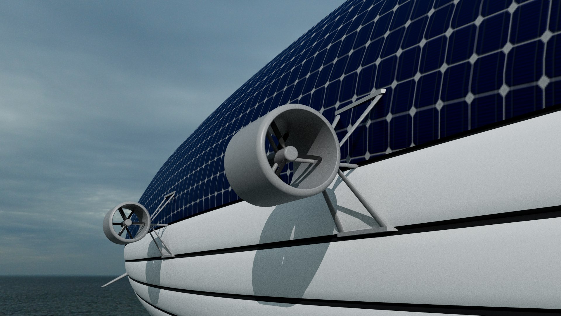 Solar Airship 3D - TurboSquid 2133872