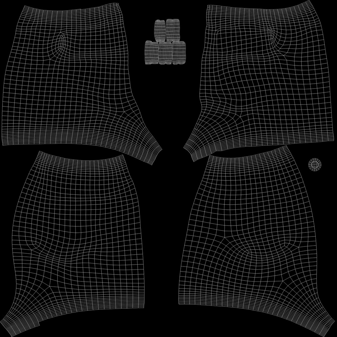 Mid Rise White Denim Shorts 3d Model Turbosquid 2072183