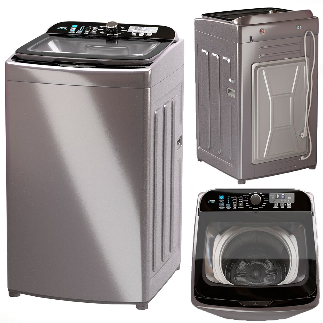 Washing Machine Indurama LRI-19BLA Blanca 19KG 3D Model - TurboSquid ...