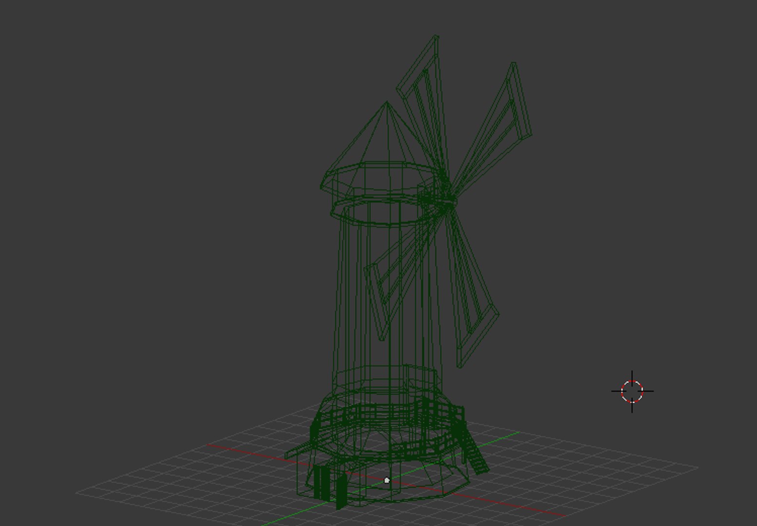 Medieval Fantasy Windmill 3d Model