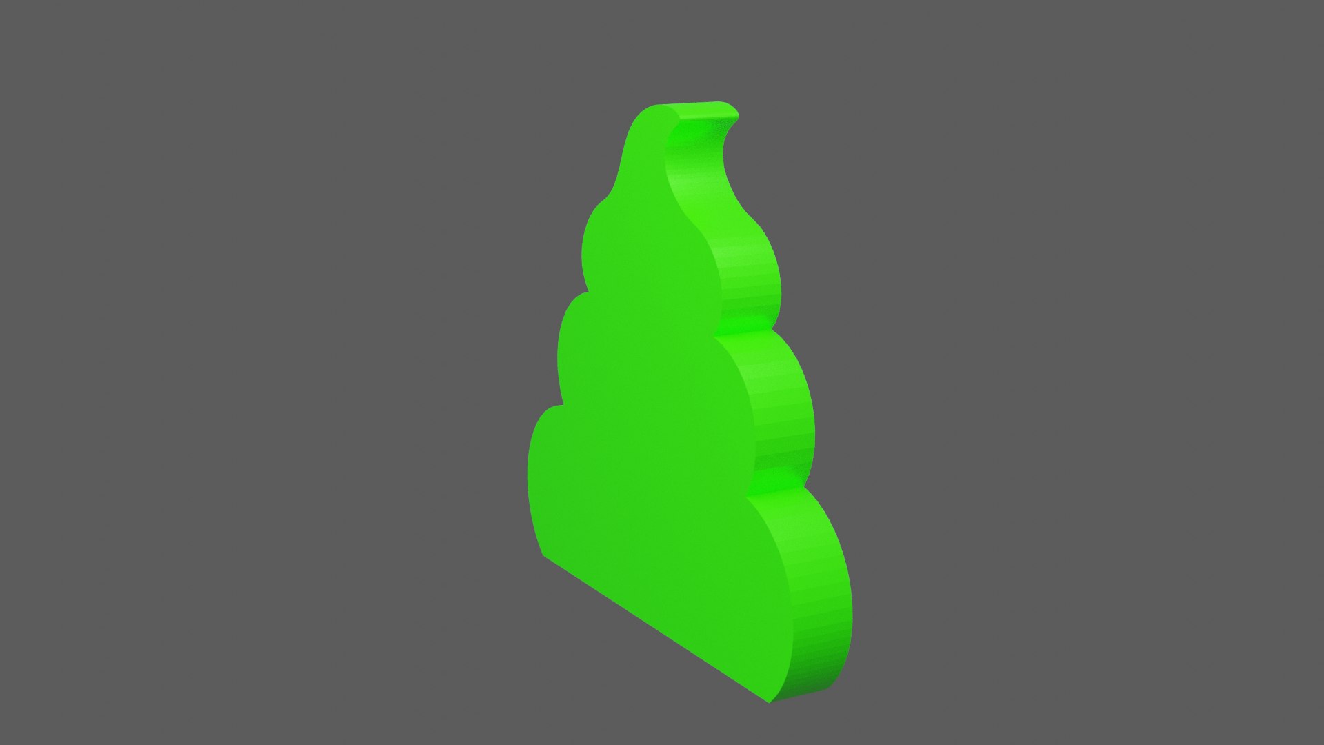 3D Green Poop Icon Model - TurboSquid 2195104