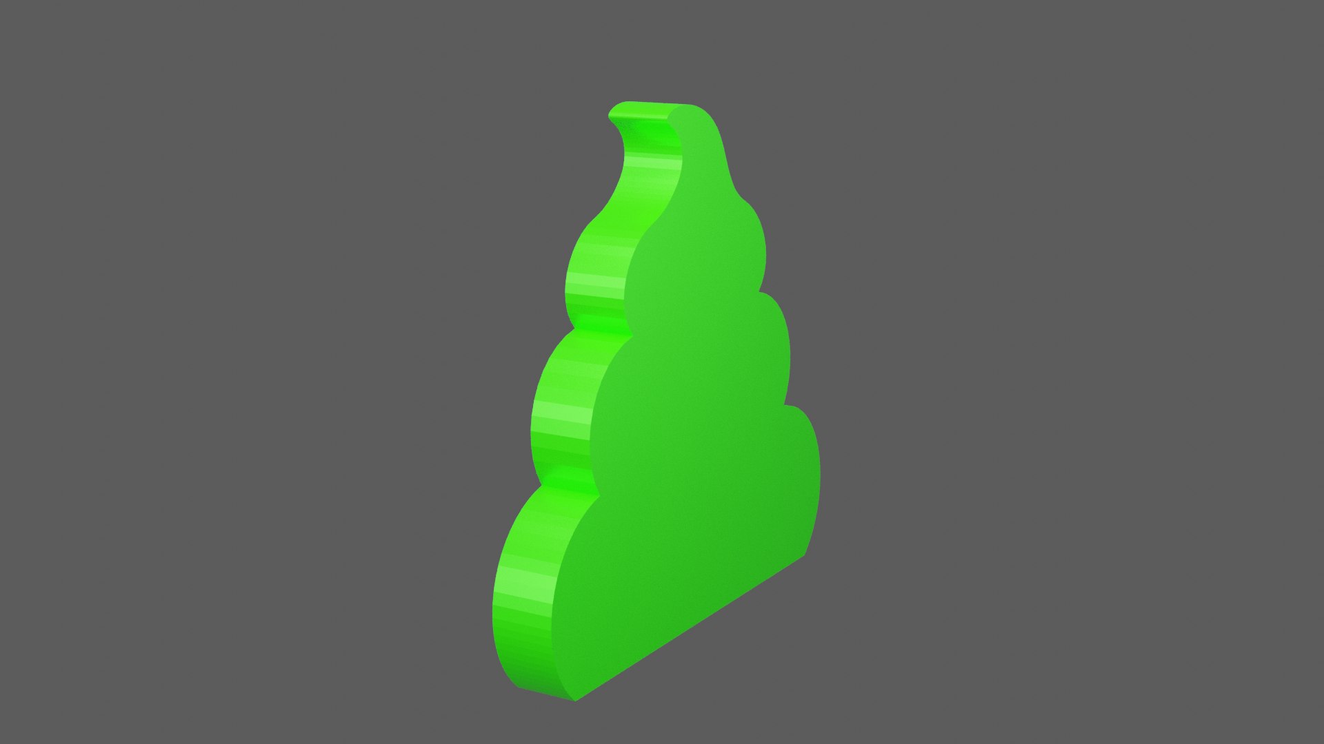 3D Green Poop Icon Model - TurboSquid 2195104
