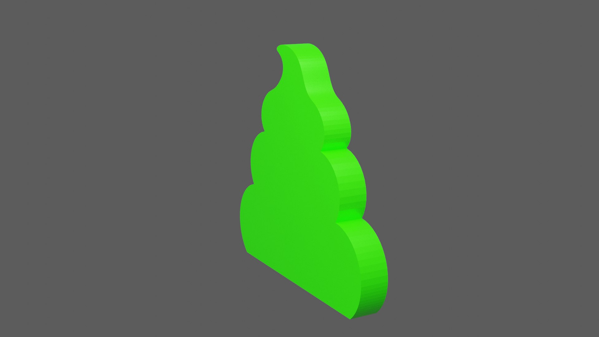 3D Green Poop Icon Model - TurboSquid 2195104