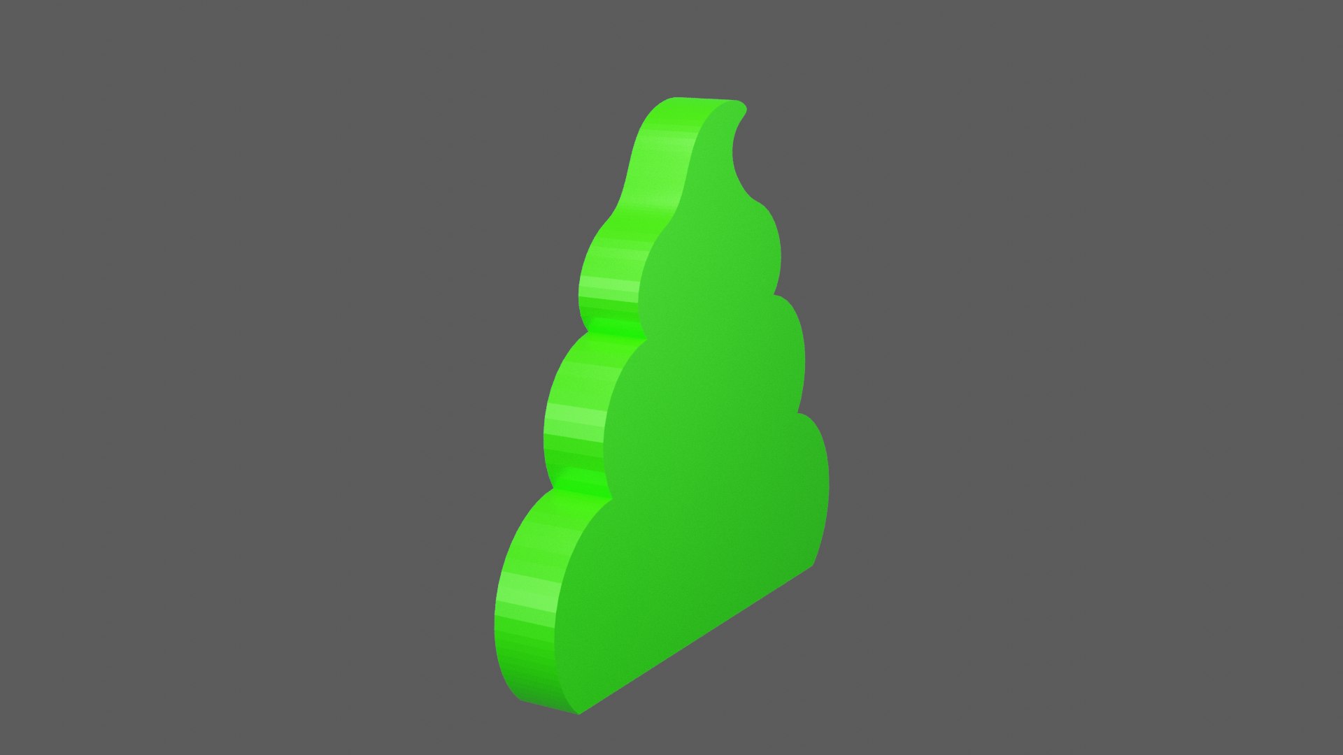 3D Green Poop Icon Model - TurboSquid 2195104