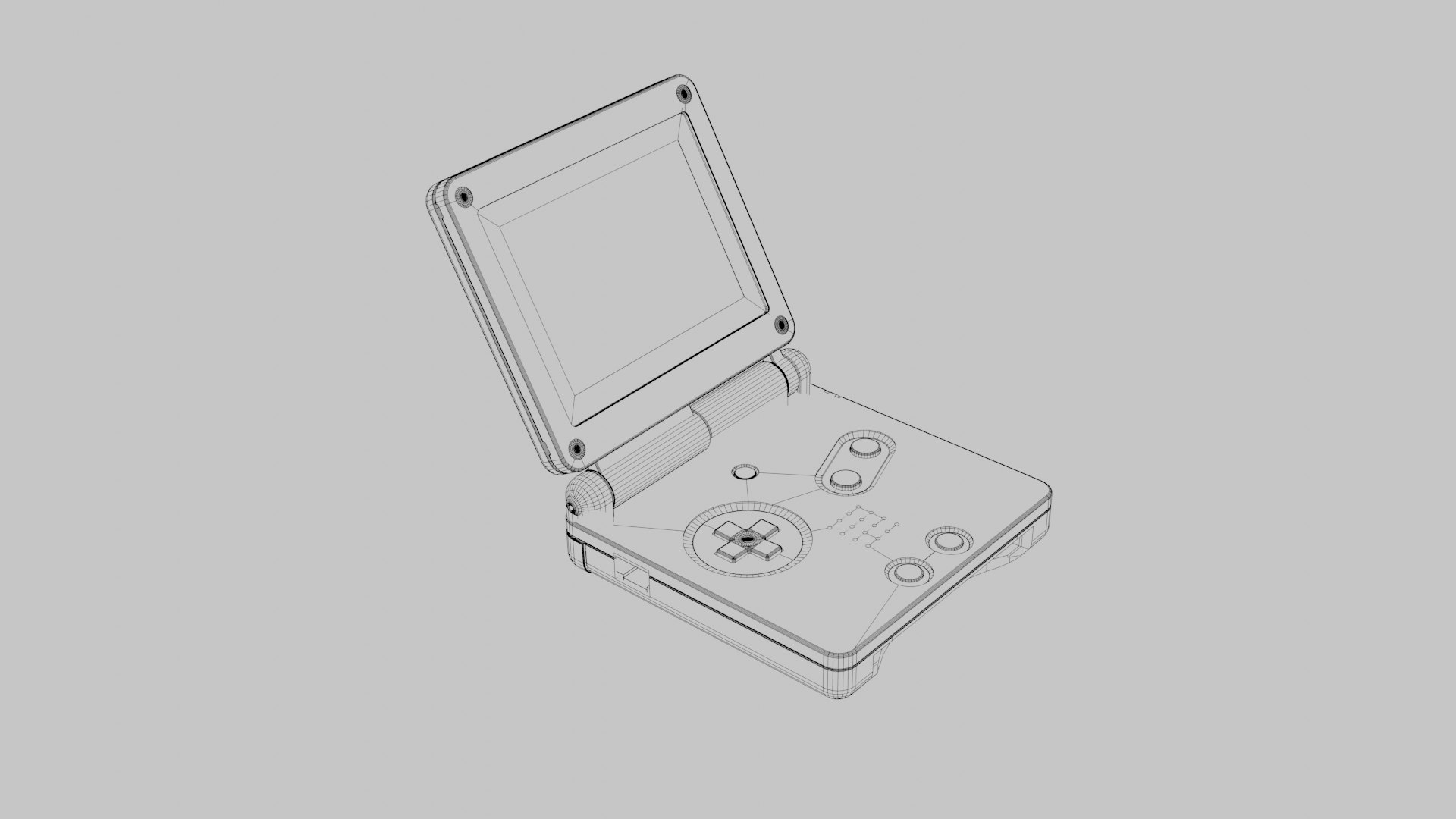 Nintendo Gameboy Advance SP 3D Model - TurboSquid 2245160