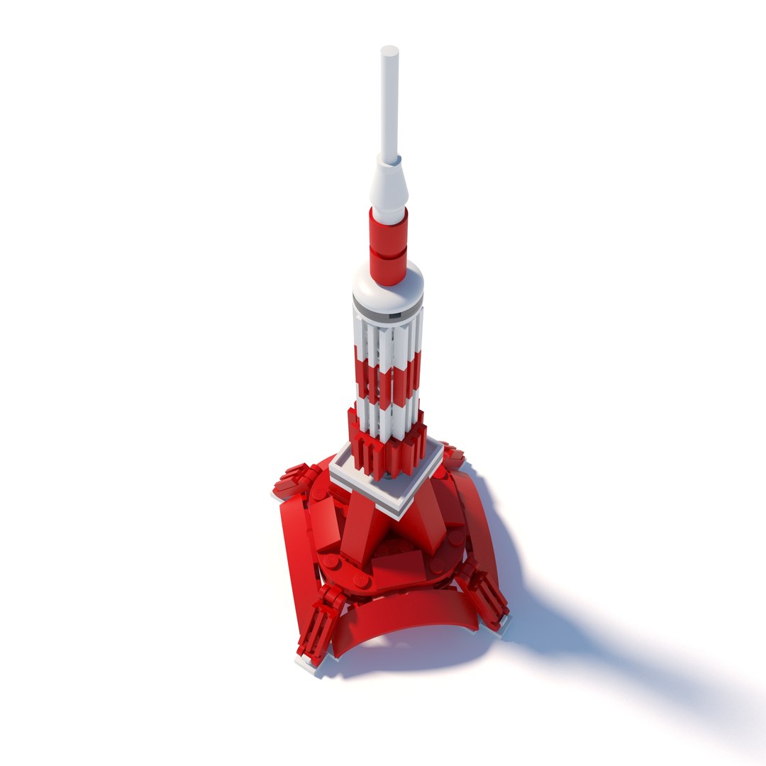 3D Model Lego - Tokyo Tower - TurboSquid 1820617