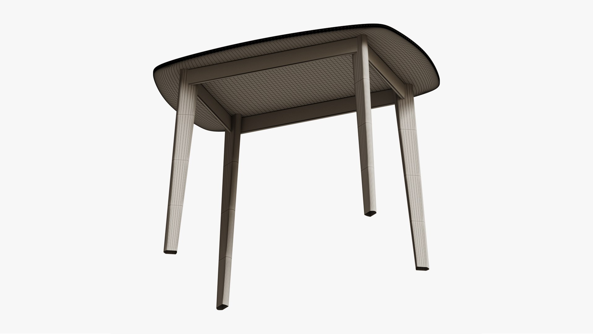 Rectangular Dining Kitchen Table Onto Vincenzo 100 White 3D Model ...