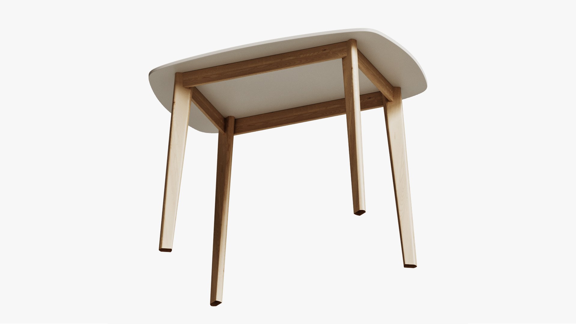 Rectangular Dining Kitchen Table Onto Vincenzo 100 White 3D Model ...