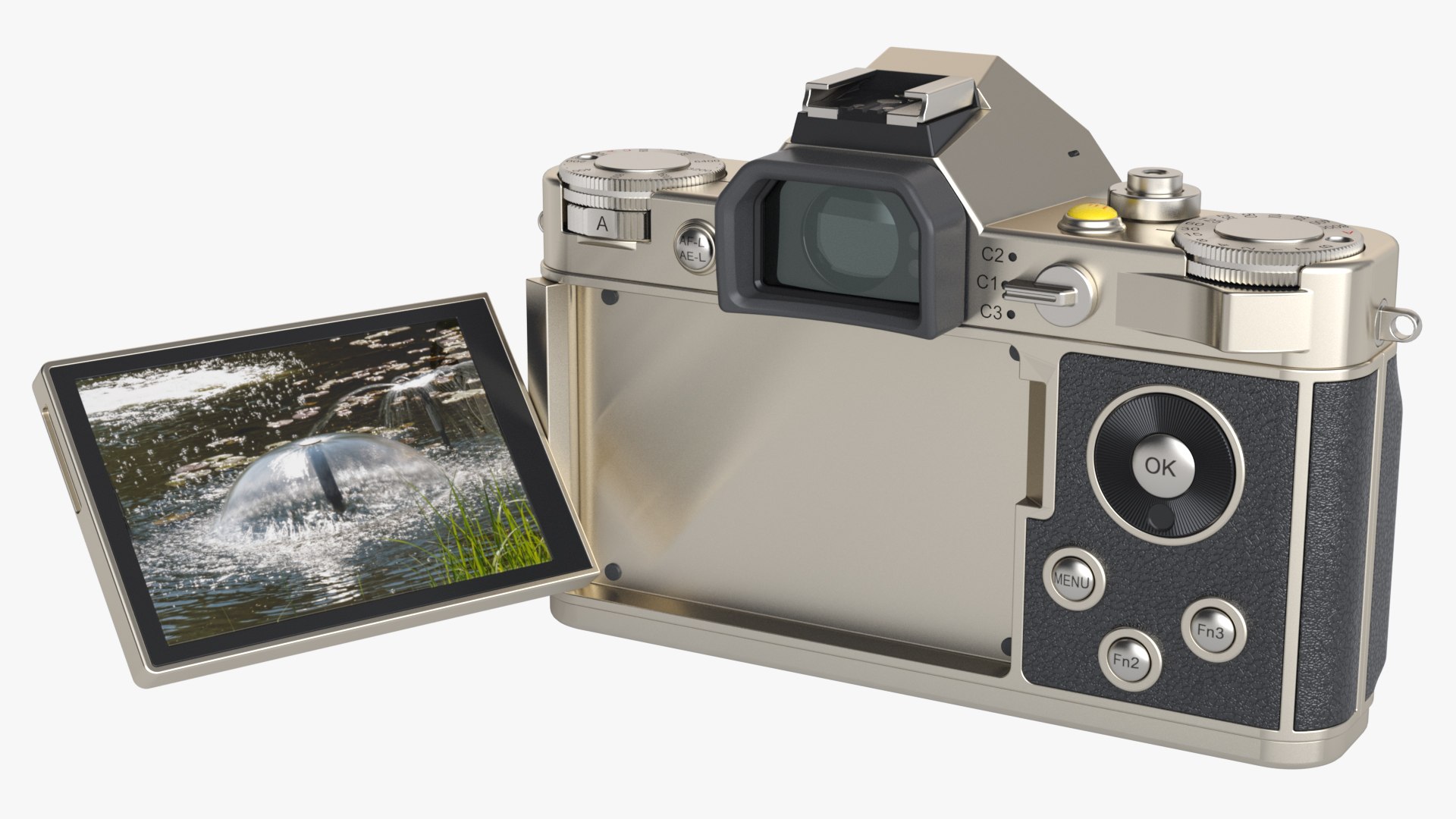 Vintage Mirrorless Camera 3D Model - TurboSquid 1962027