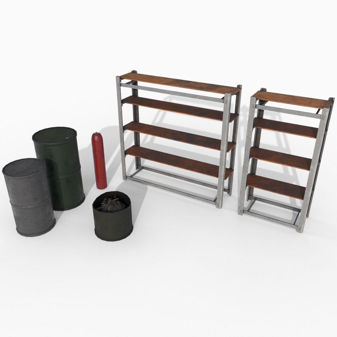 Warehouse Props Set 3D Model - TurboSquid 1871611