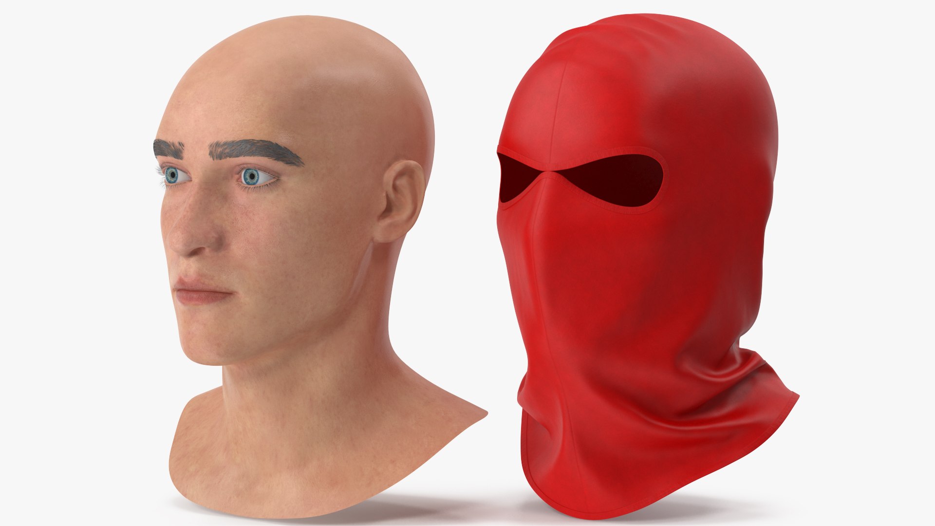 3D Head in a Balaclava 3 - TurboSquid 1910724