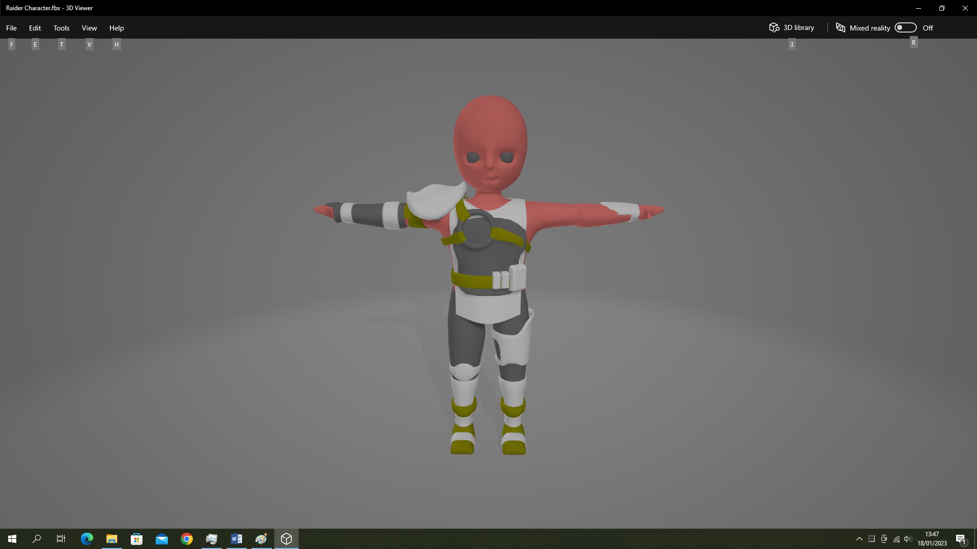 3D Raider Character And Animation Model - TurboSquid 2015707