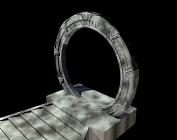stargate portal gateway 3d model