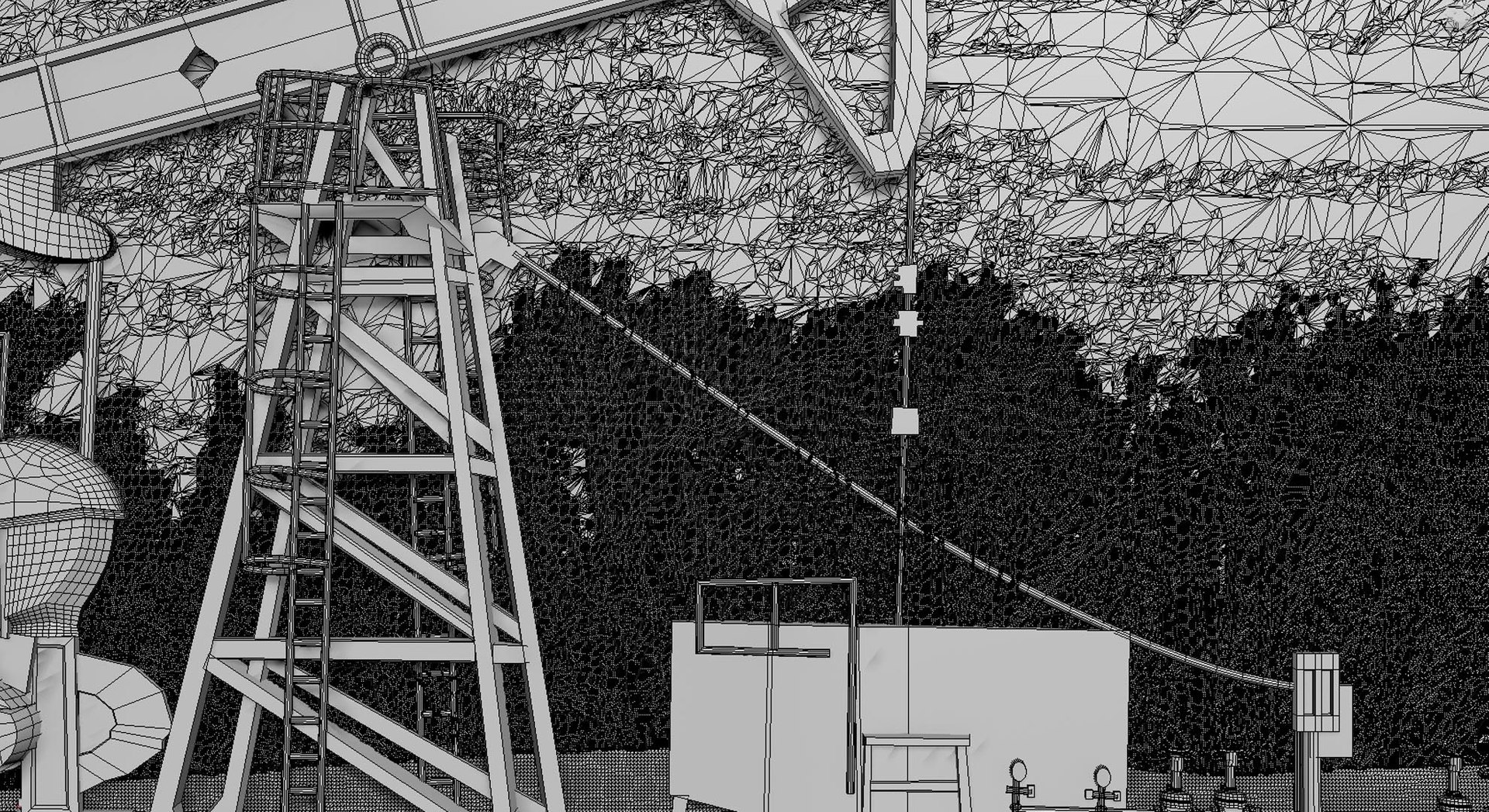 Drilling rig Relief model - TurboSquid 2127433