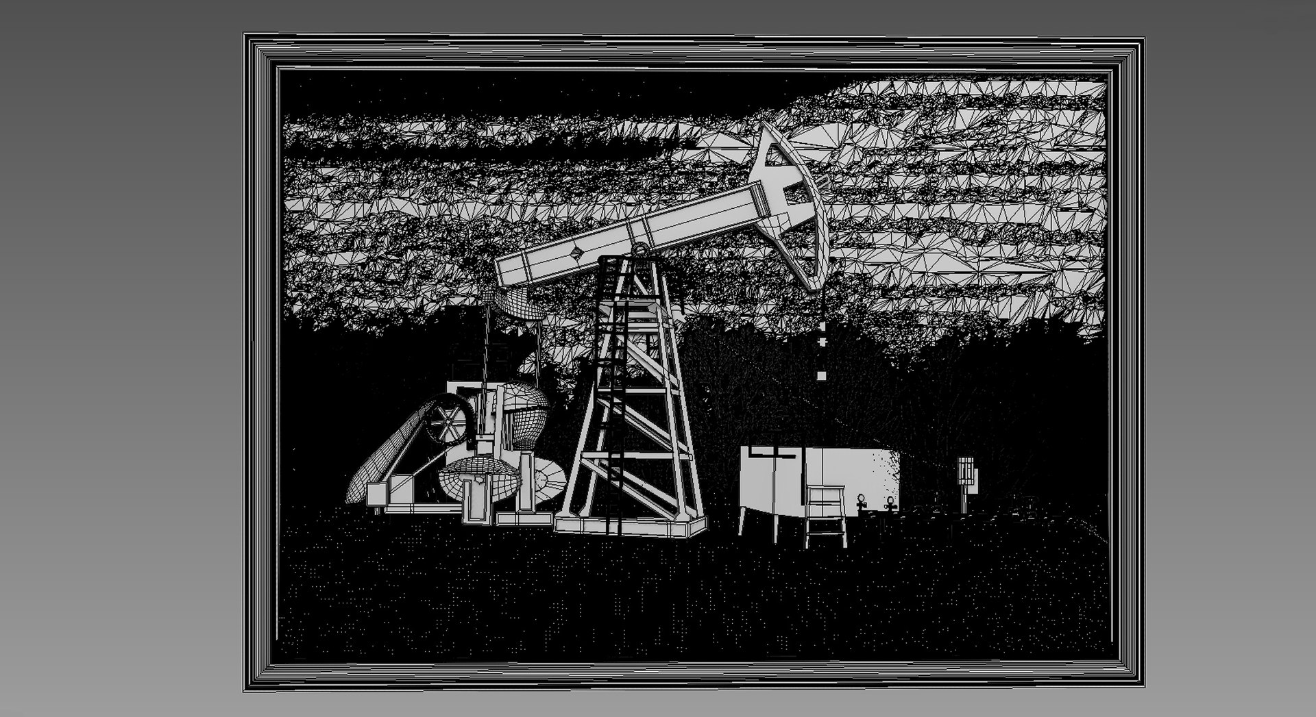 Drilling rig Relief model - TurboSquid 2127433