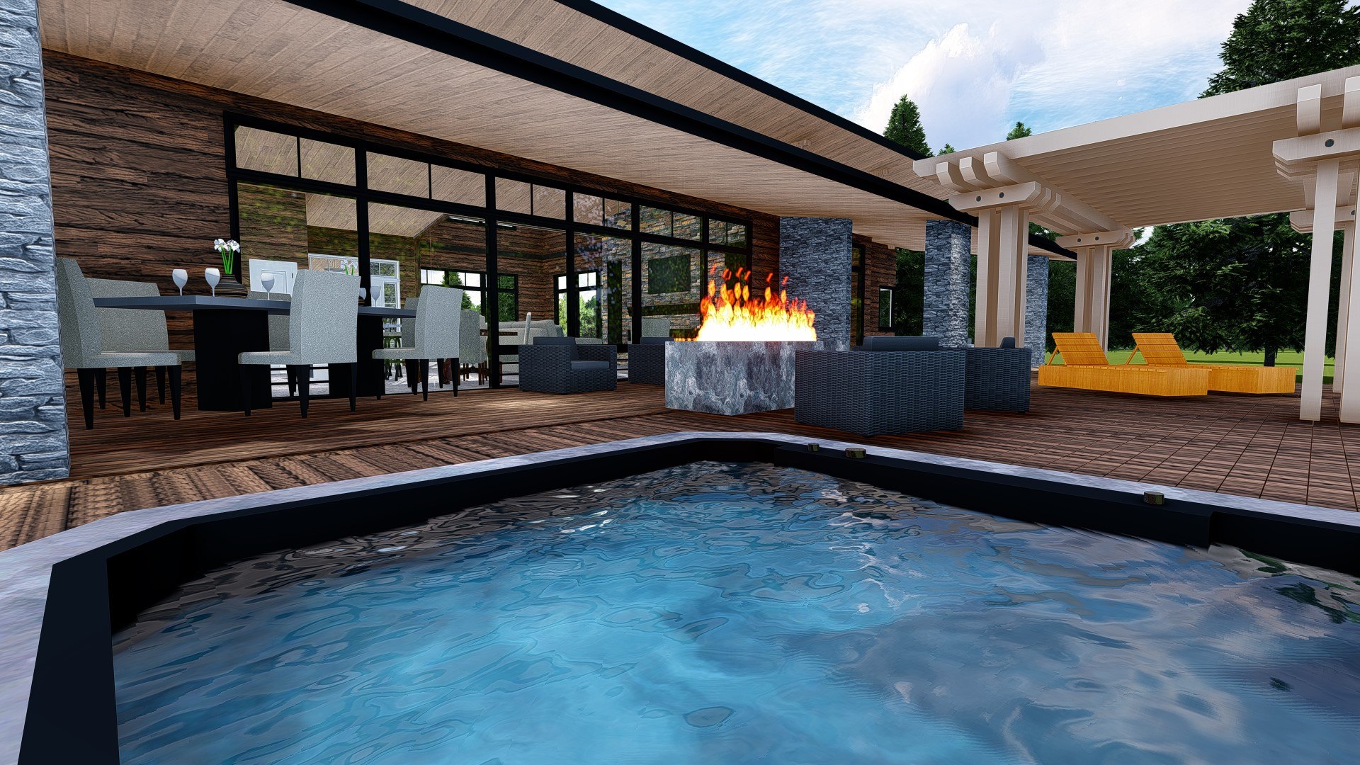 3D Cabin Modern - TurboSquid 1382680
