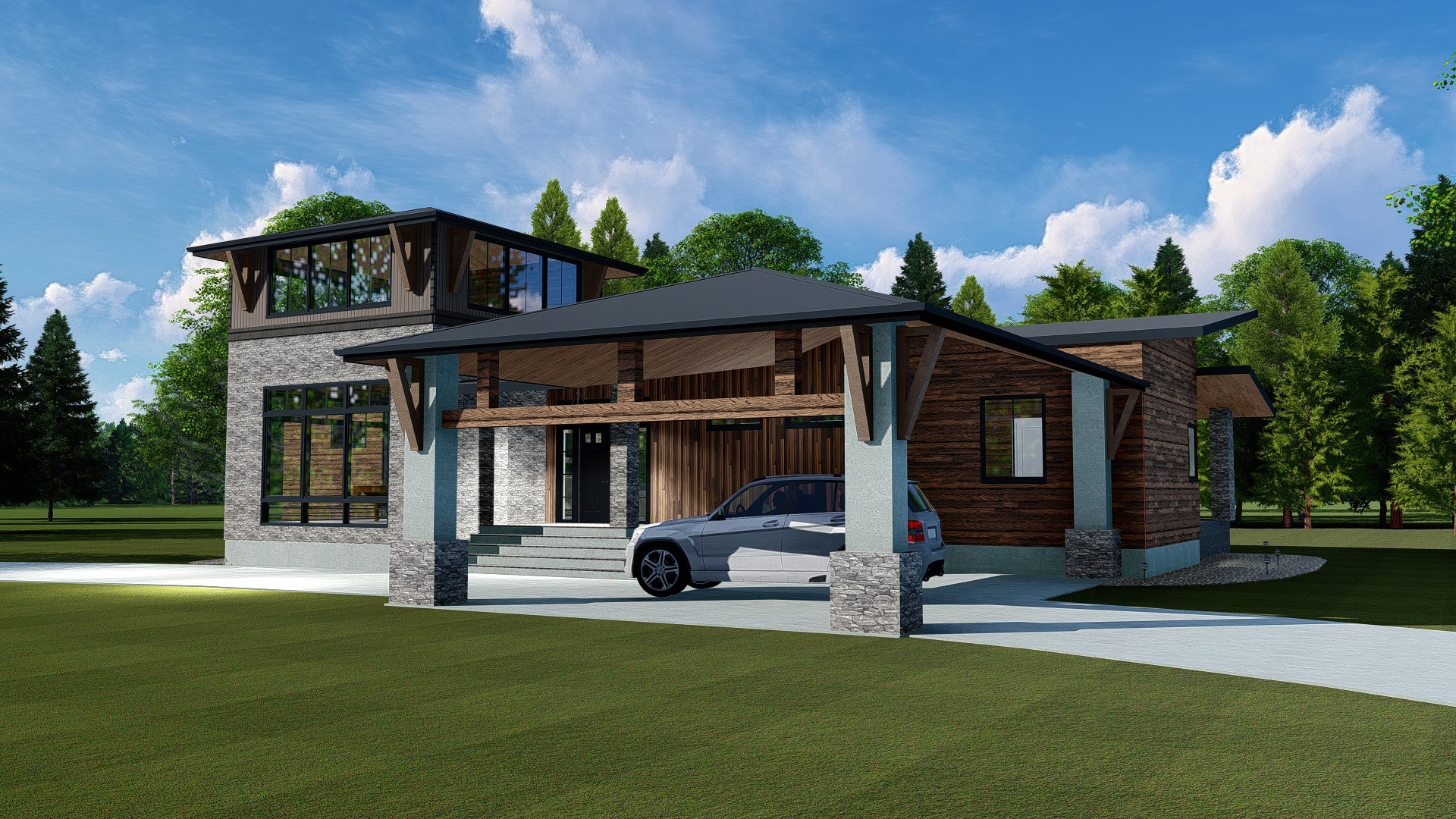 3D Cabin Modern - TurboSquid 1382680