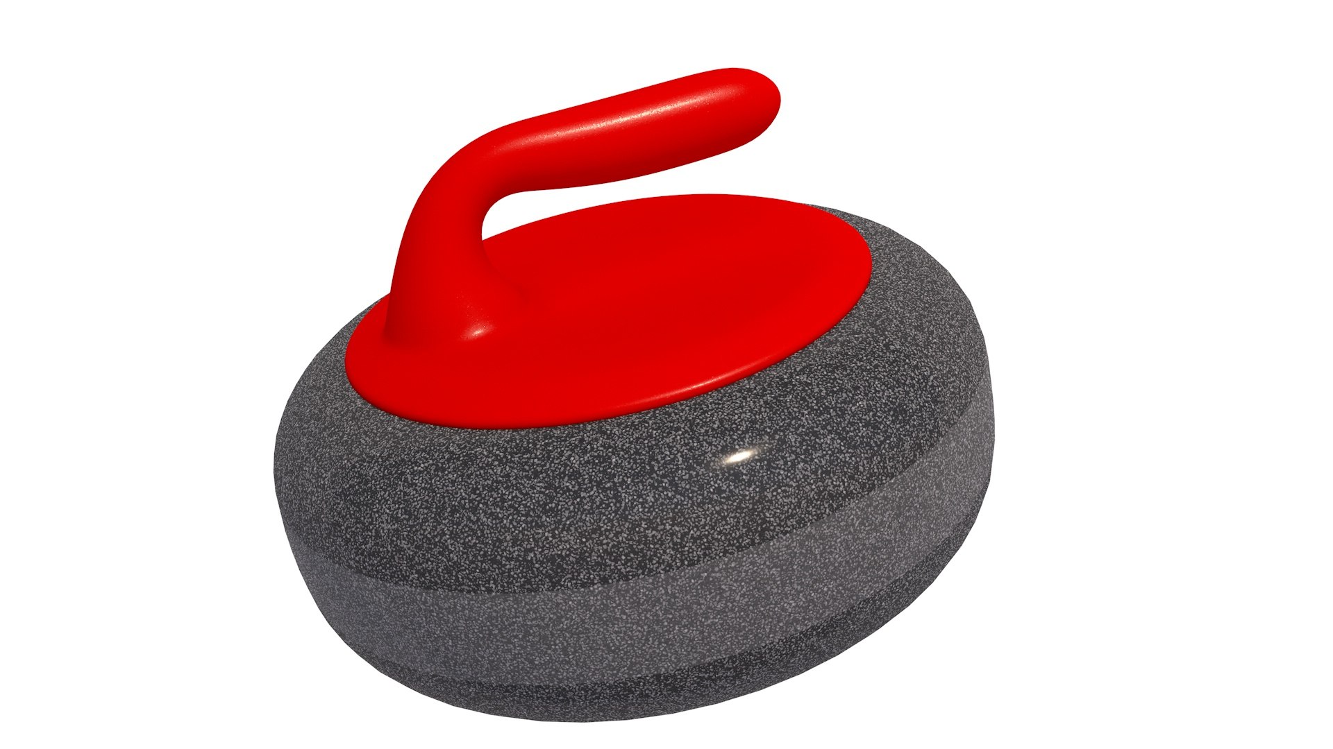 Curling Stone And Brooms Model - TurboSquid 1790113