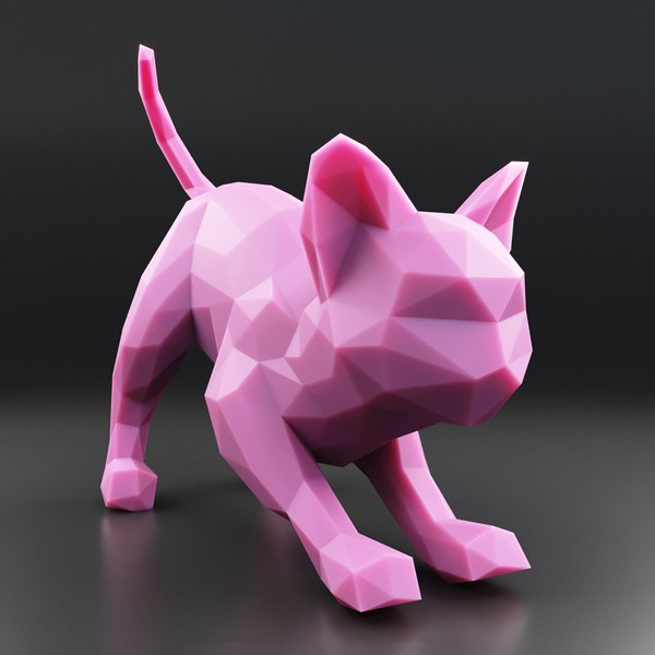 modelo 3d Gatito Low Poly 2 - TurboSquid 1512140