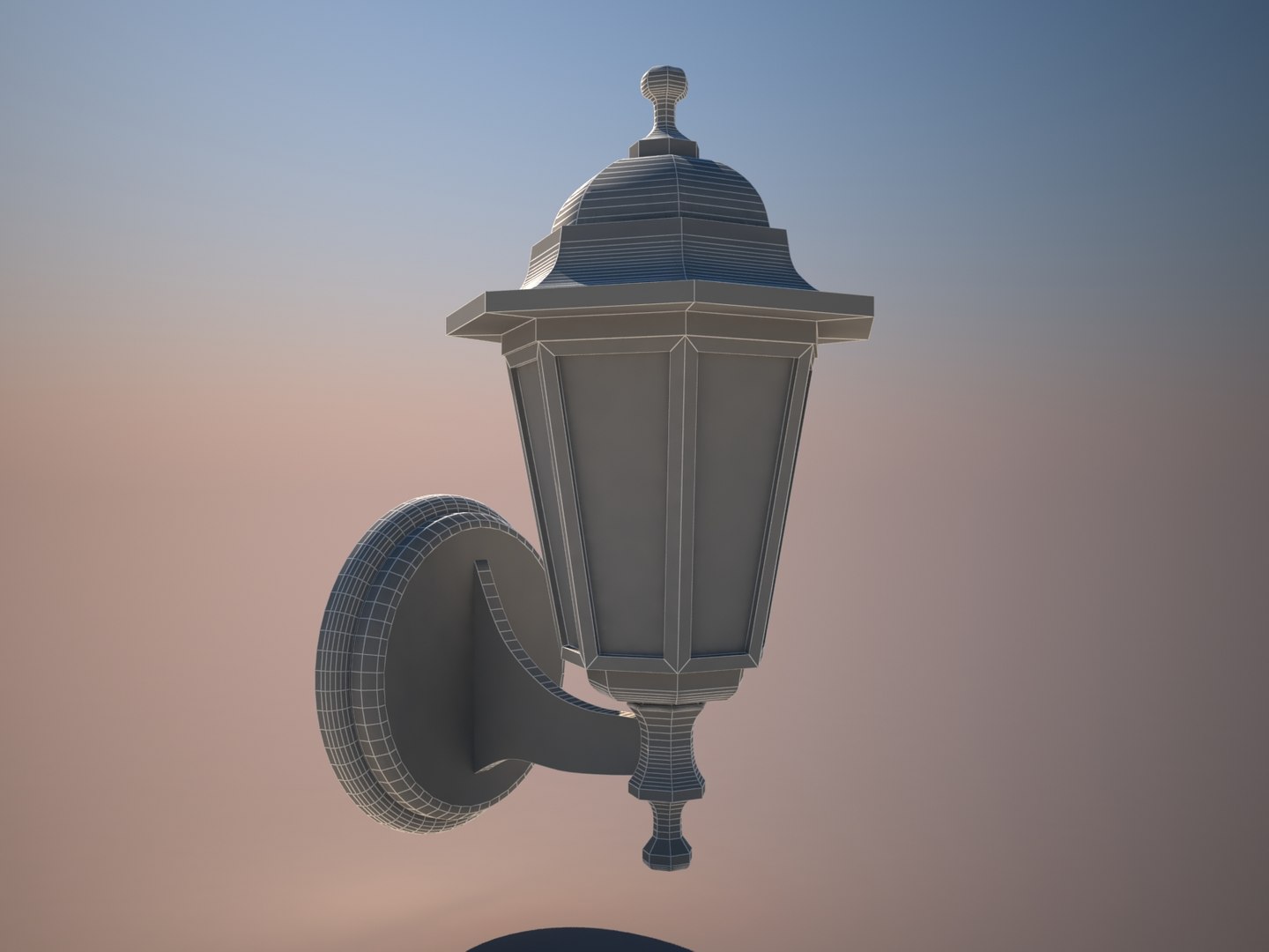 3ds max lamp wall mount