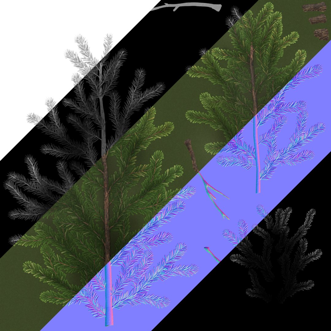 3D Pine Tree Pack - TurboSquid 1205923