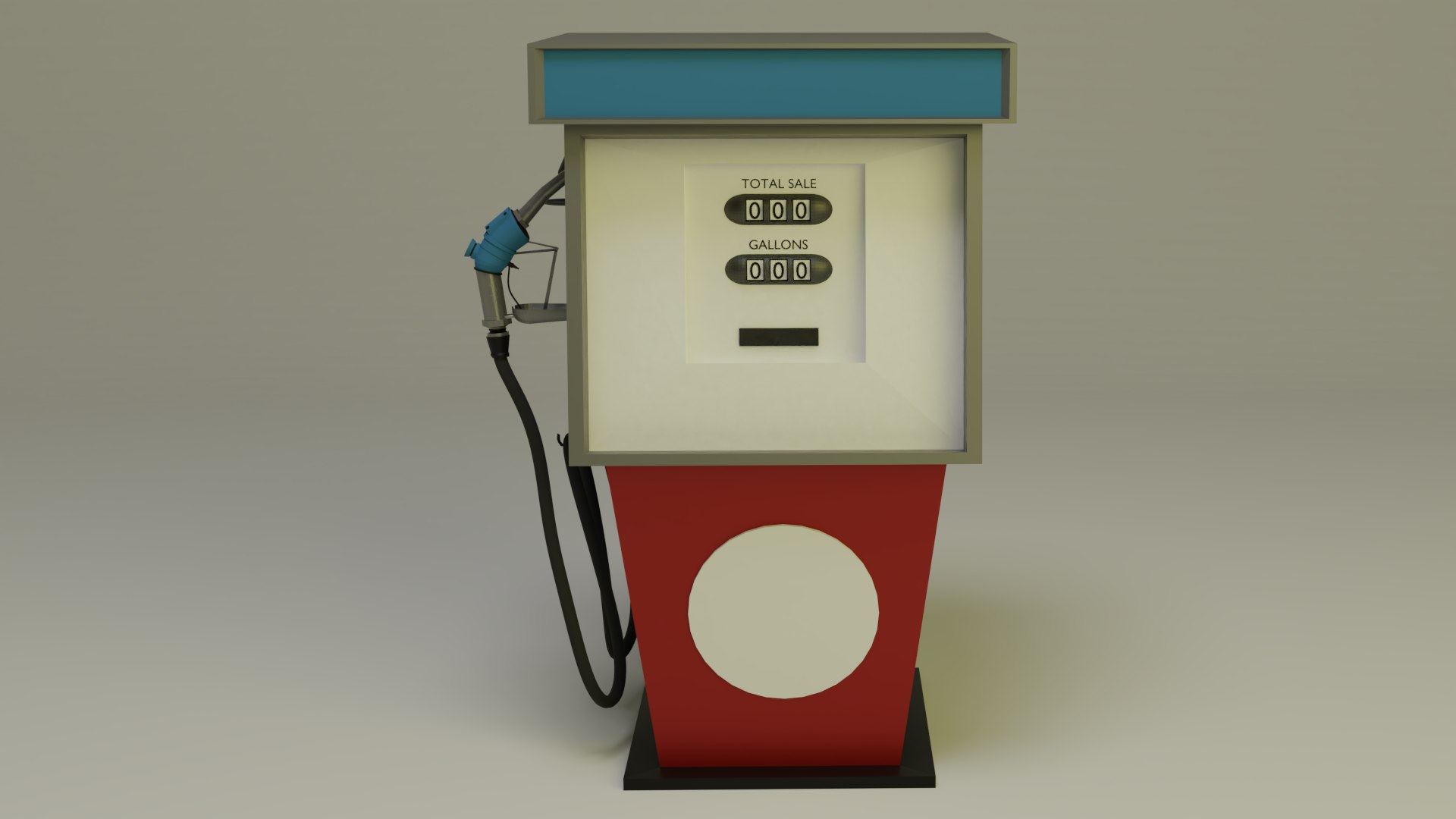 3D Gas Pump 1970s Model - TurboSquid 1781188