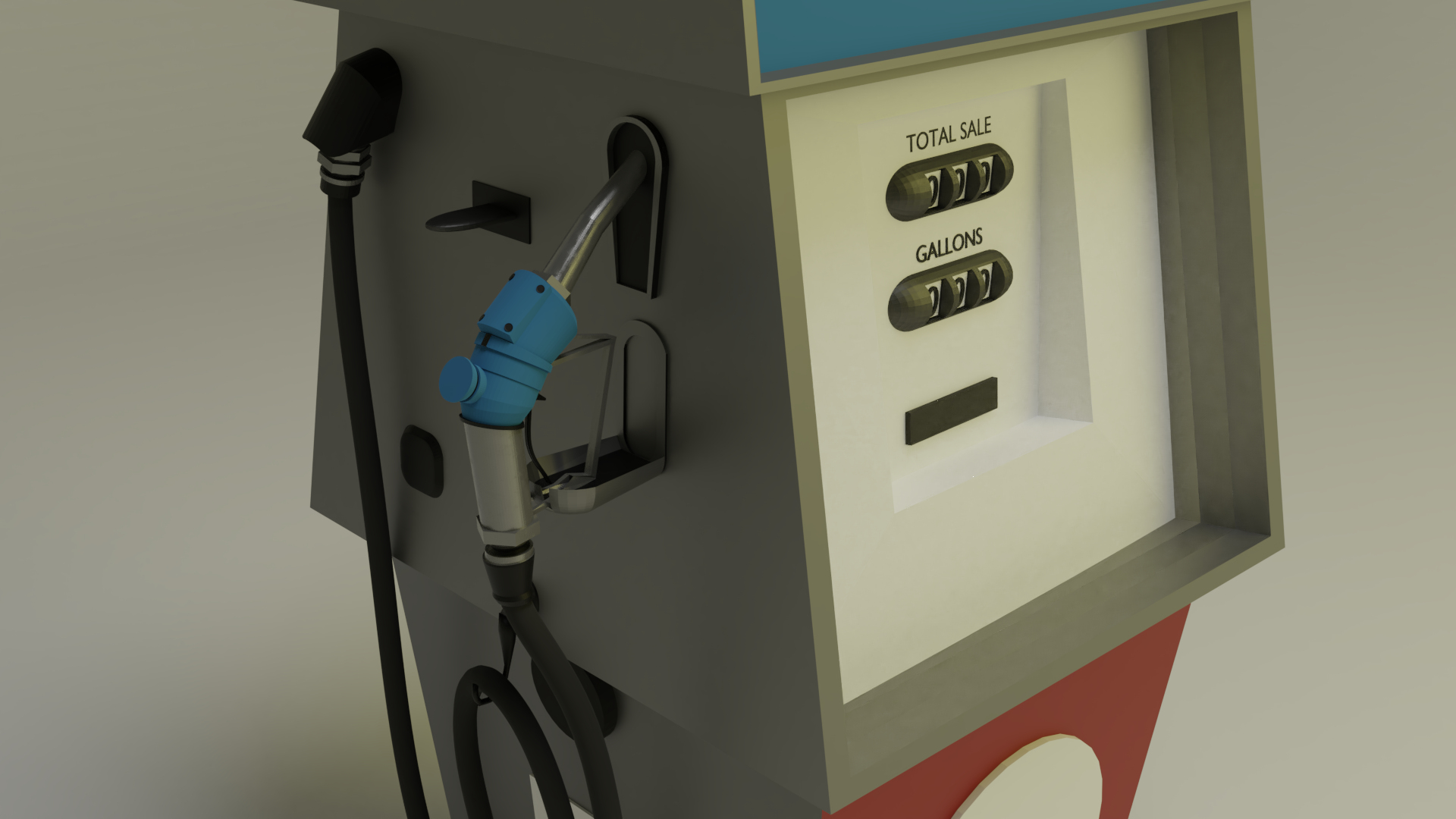 3D Gas Pump 1970s model - TurboSquid 1781188