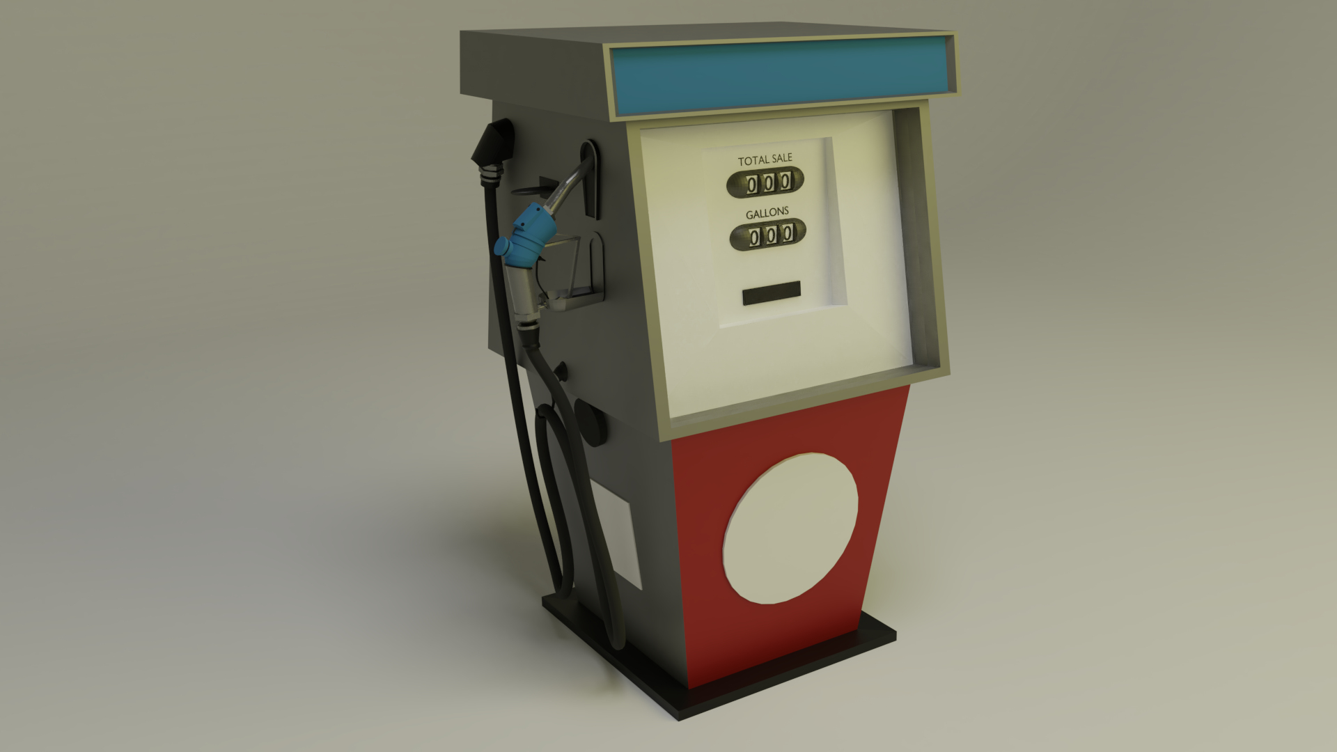 3D Gas Pump 1970s model - TurboSquid 1781188