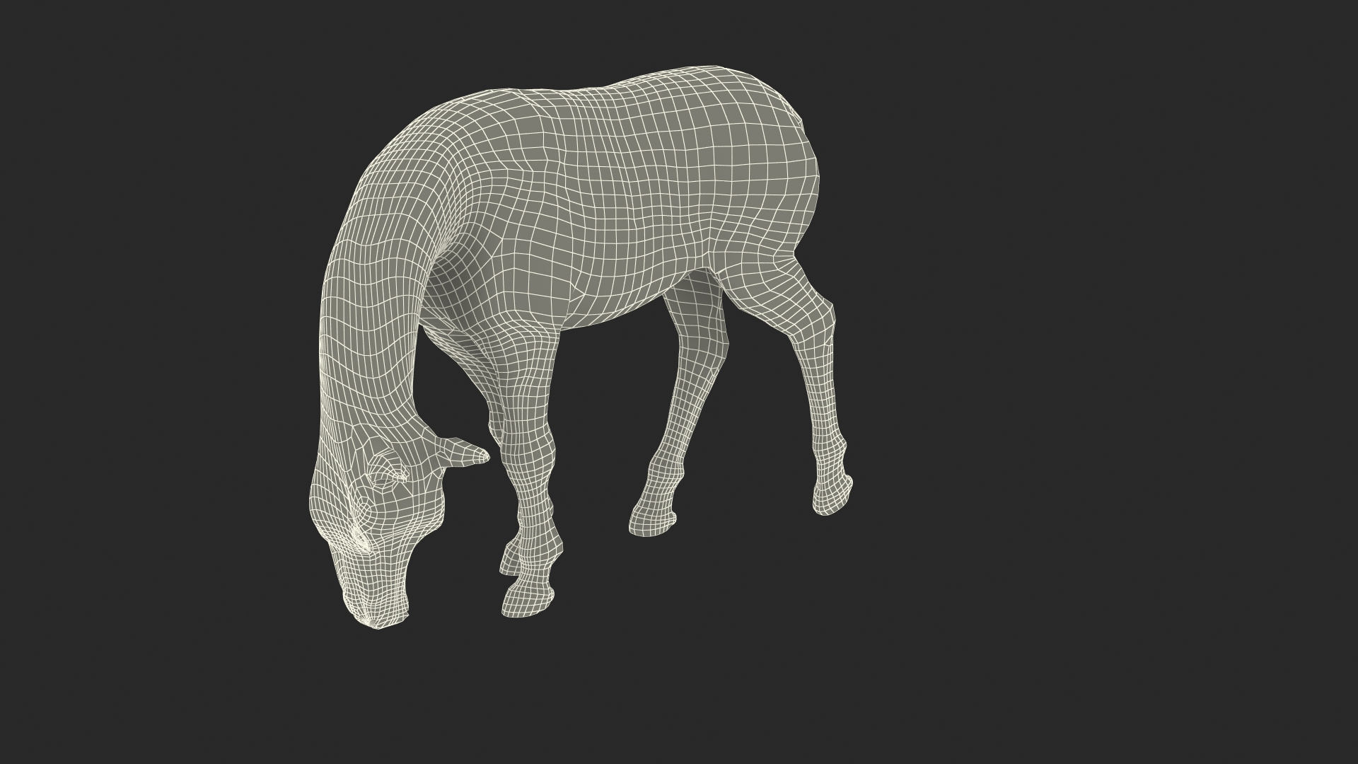 Shetland Pony In Grazing Pose 3D Model - TurboSquid 2239729