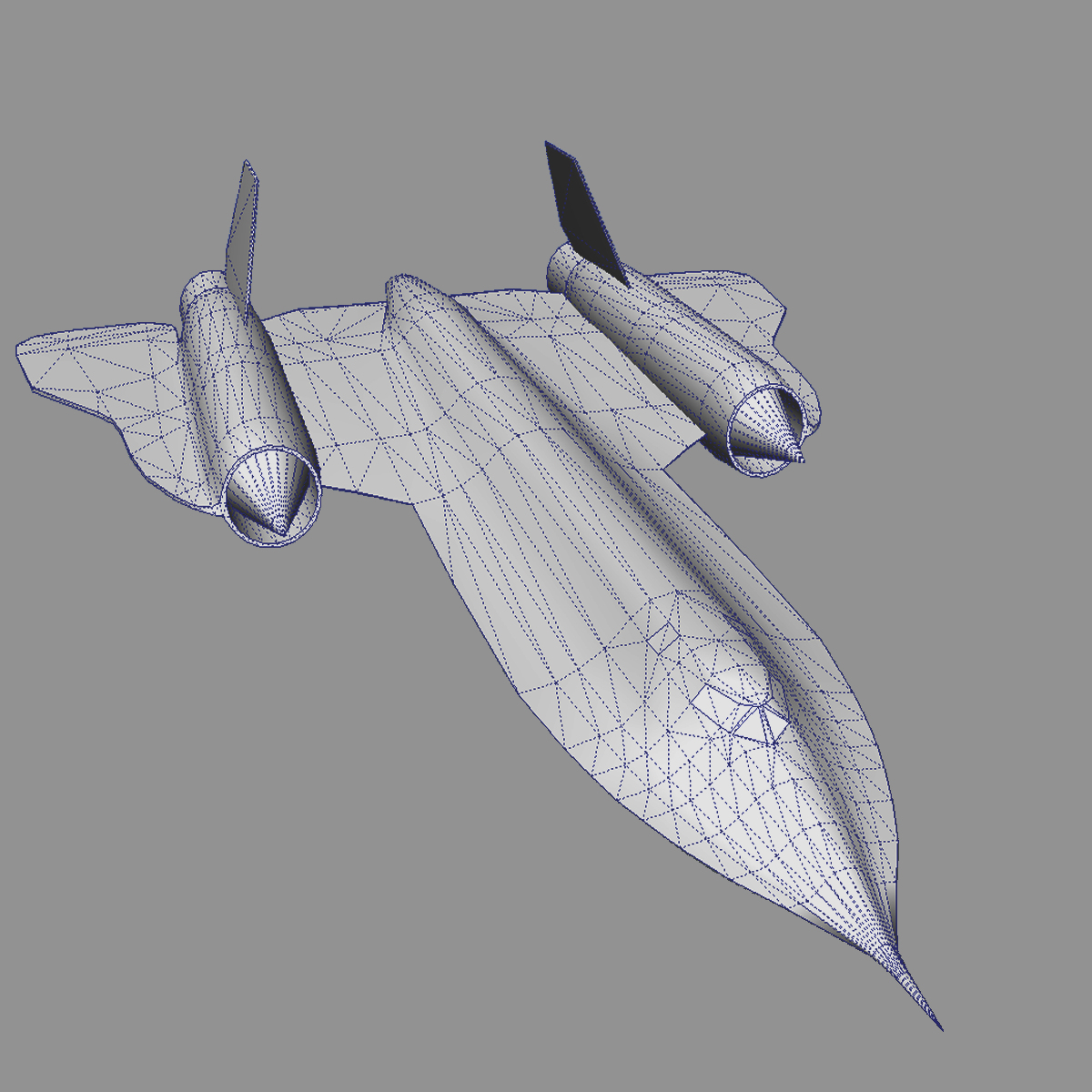 3d model sr-71 blackbird