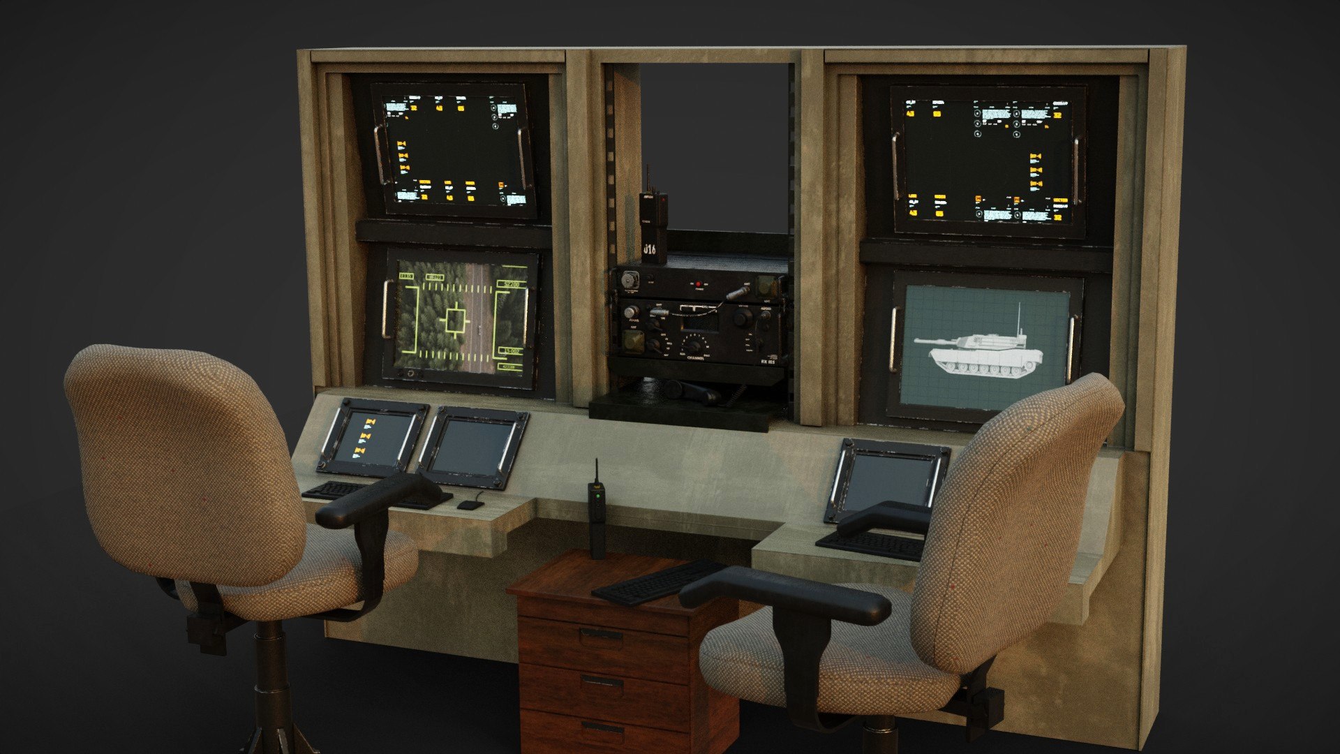 3D HUD Console - TurboSquid 1990154