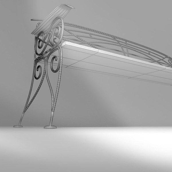 3d bench model