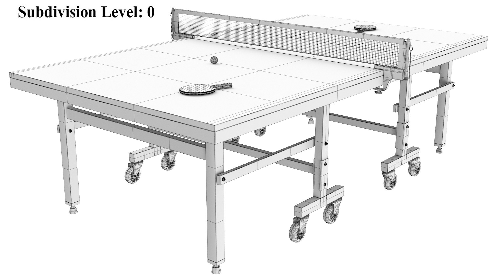 Real Ping Pong Table 3D Model - TurboSquid 1604013