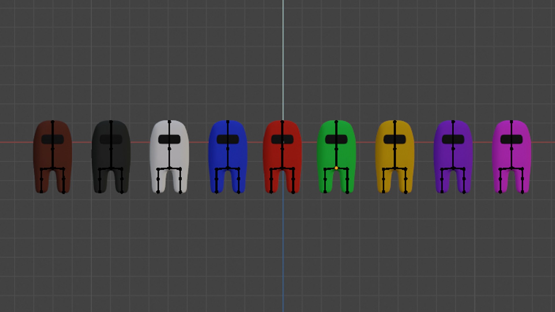 3D Among Us Low Poly Rigged Character - TurboSquid 1732019