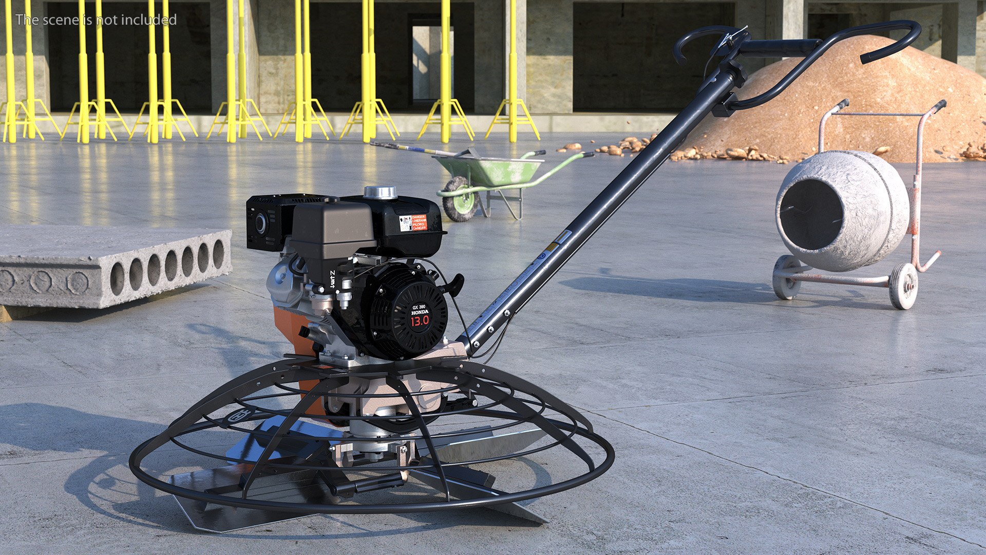 3D Power Trowel Husqvarna CT model - TurboSquid 2097798