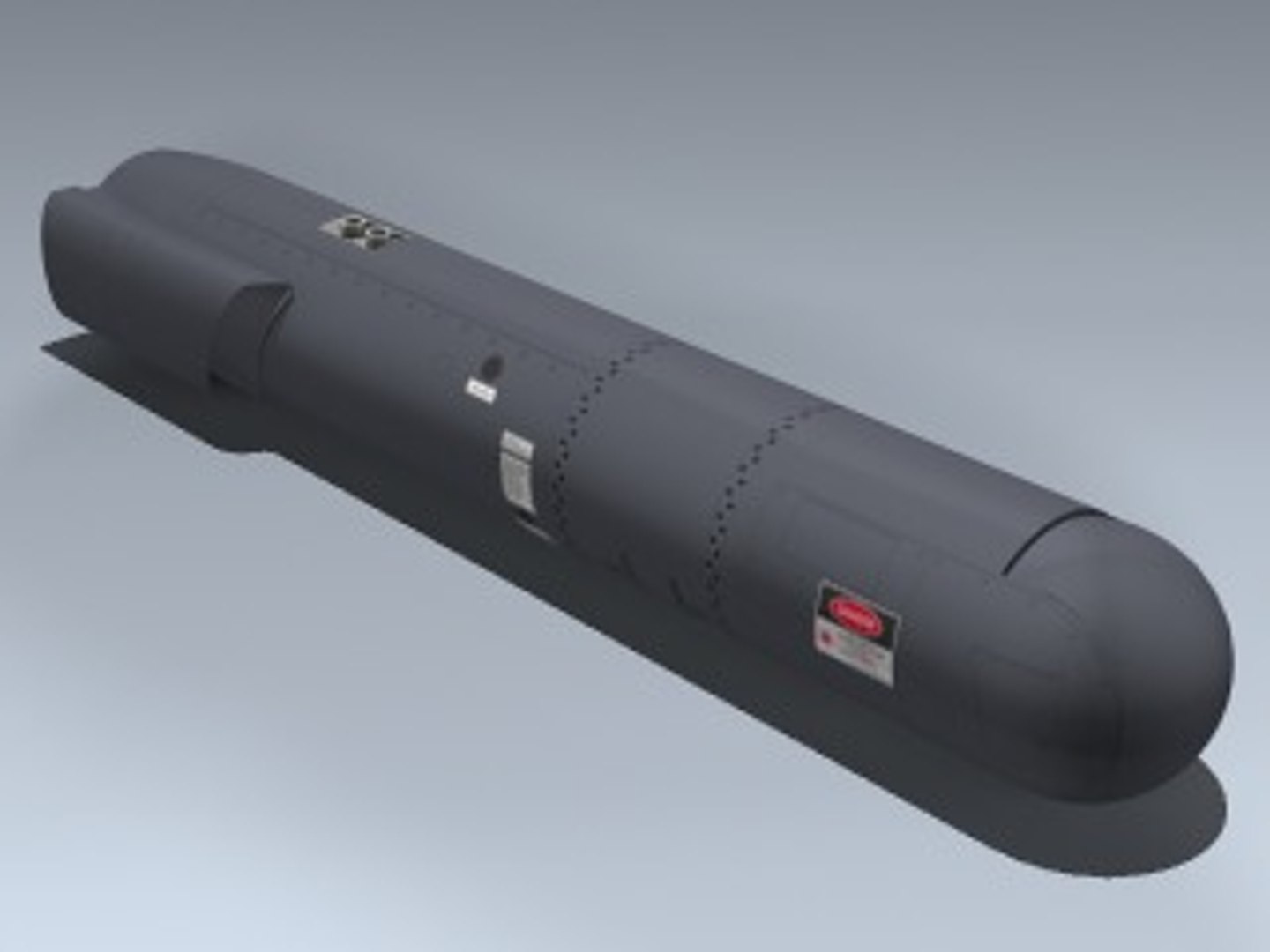 3d Model Of Aaq-14 Targeting Pod