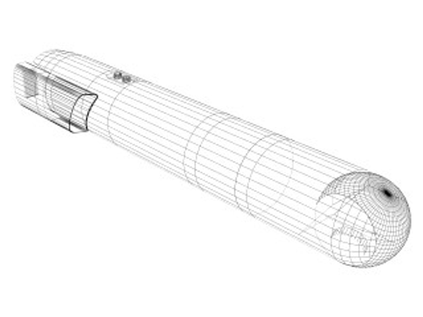 3d Model Of Aaq-14 Targeting Pod