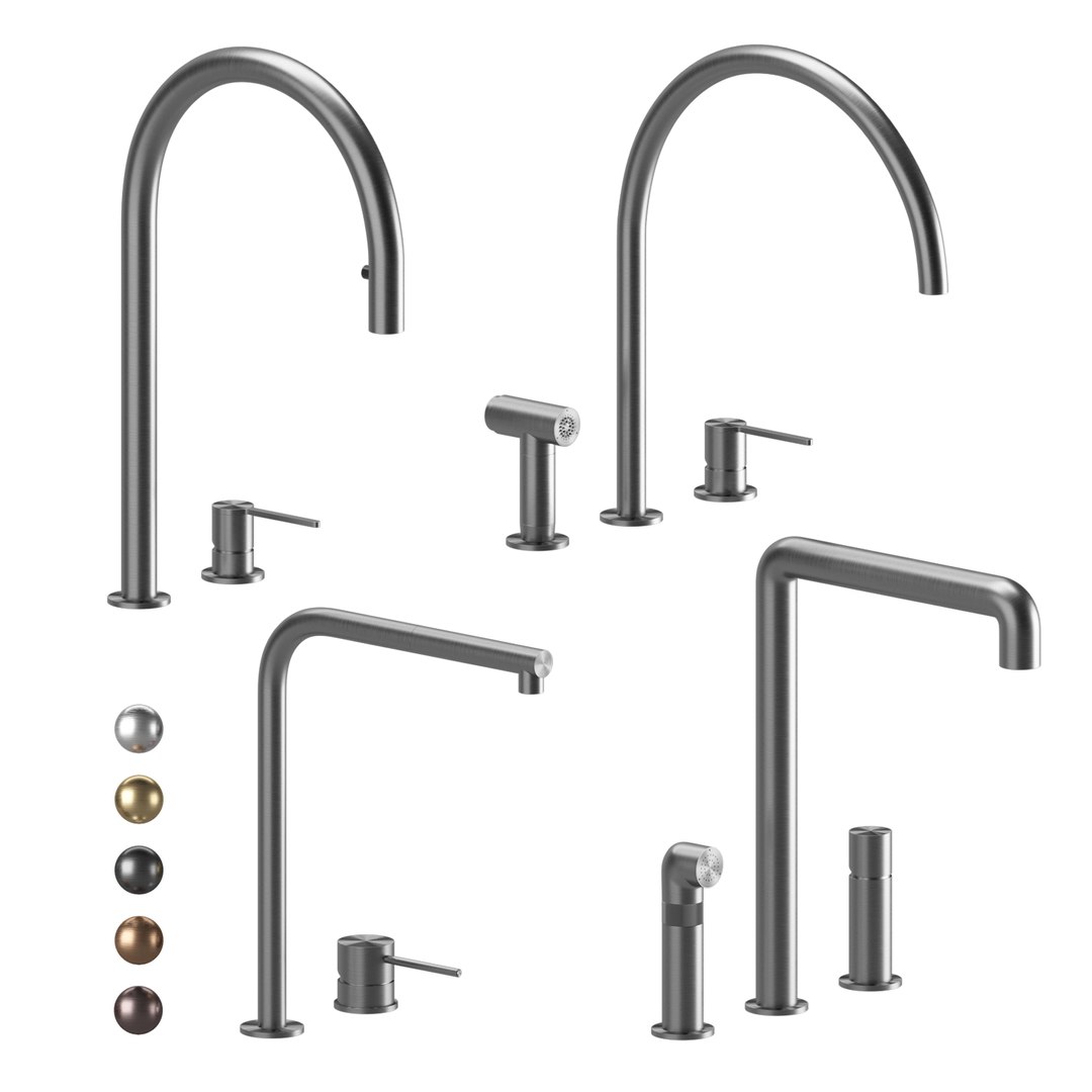 Kitchen Faucets CEA Set 04 3D Model - TurboSquid 1906120