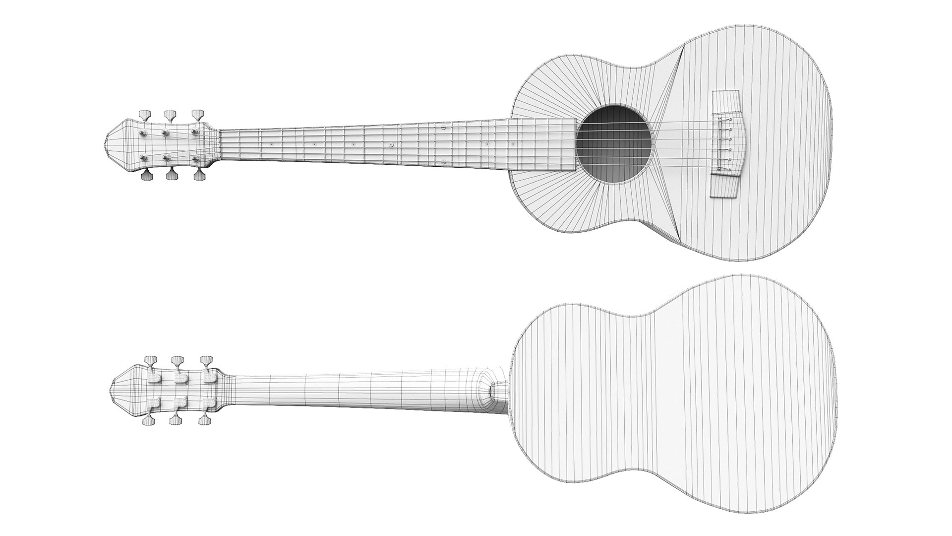 Classical Guitar Part 1 Model - TurboSquid 1894711