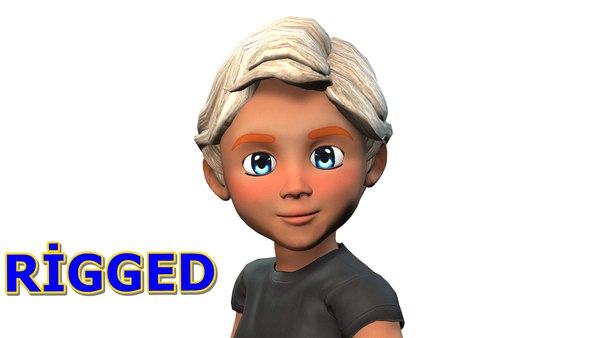 Cartoon Boy Blender Models for Download | TurboSquid