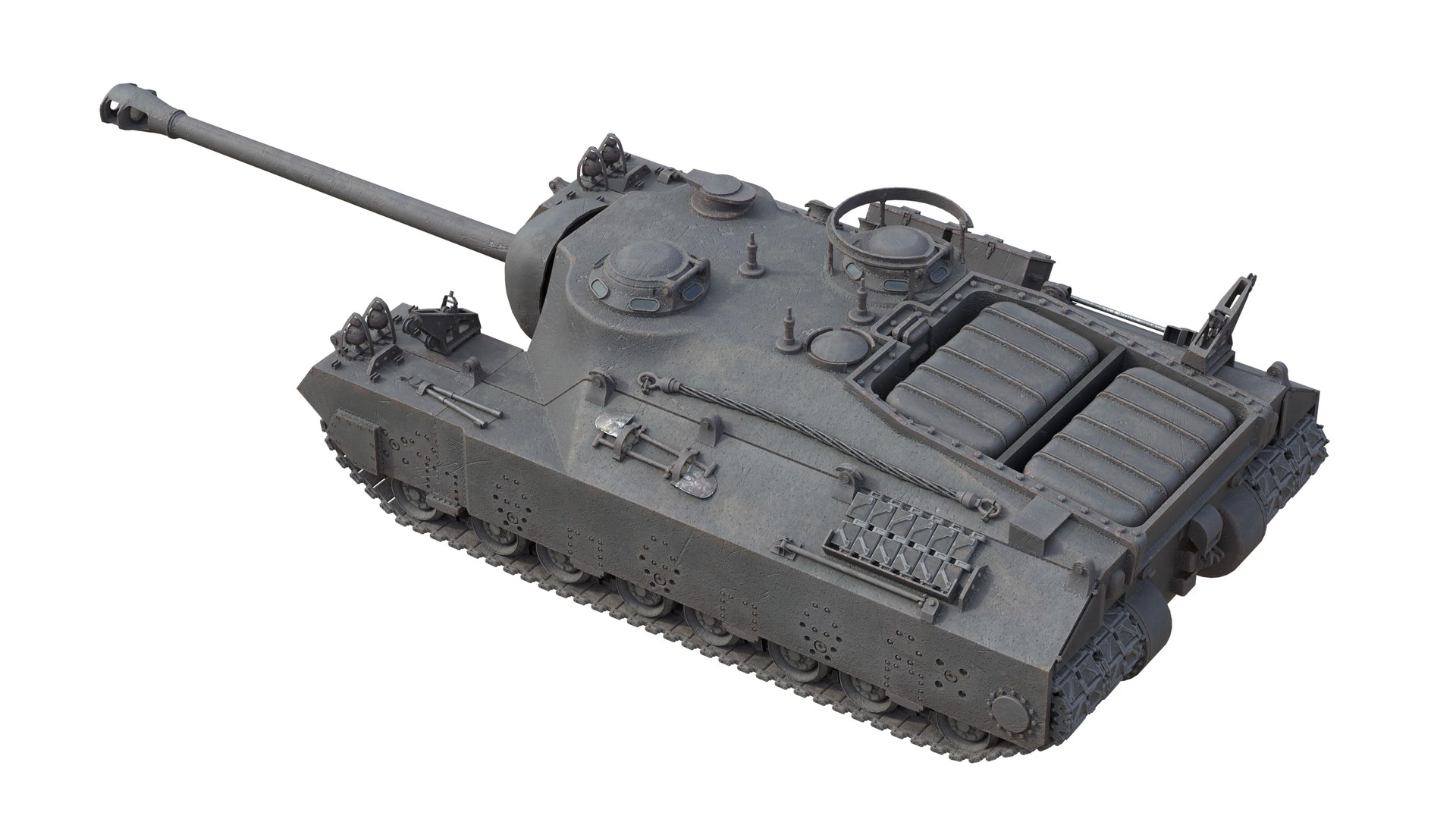 3D T28 Super Heavy Tank Model - TurboSquid 2420268