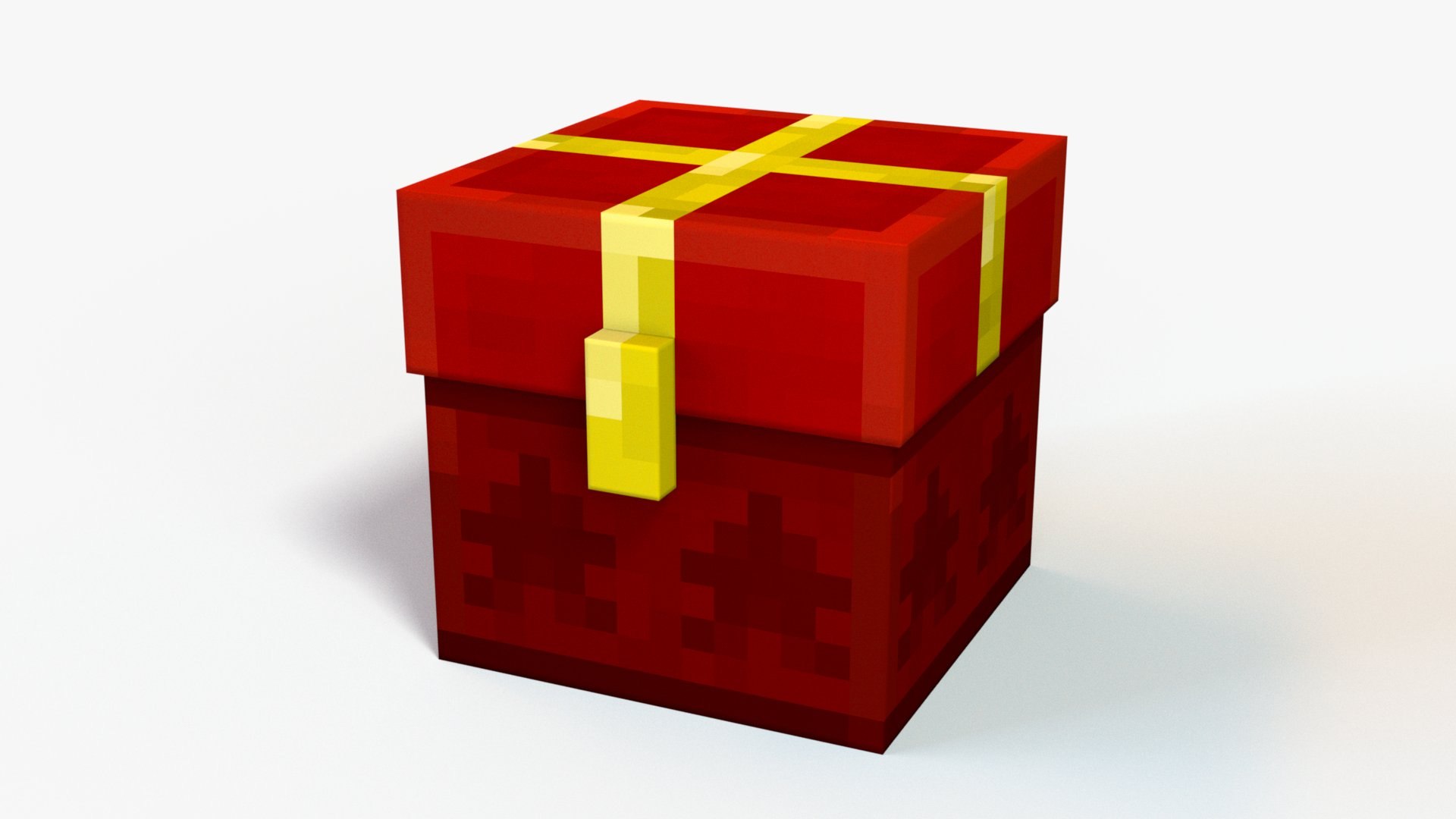 3D Minecraft Christmas Chest - TurboSquid 2406619