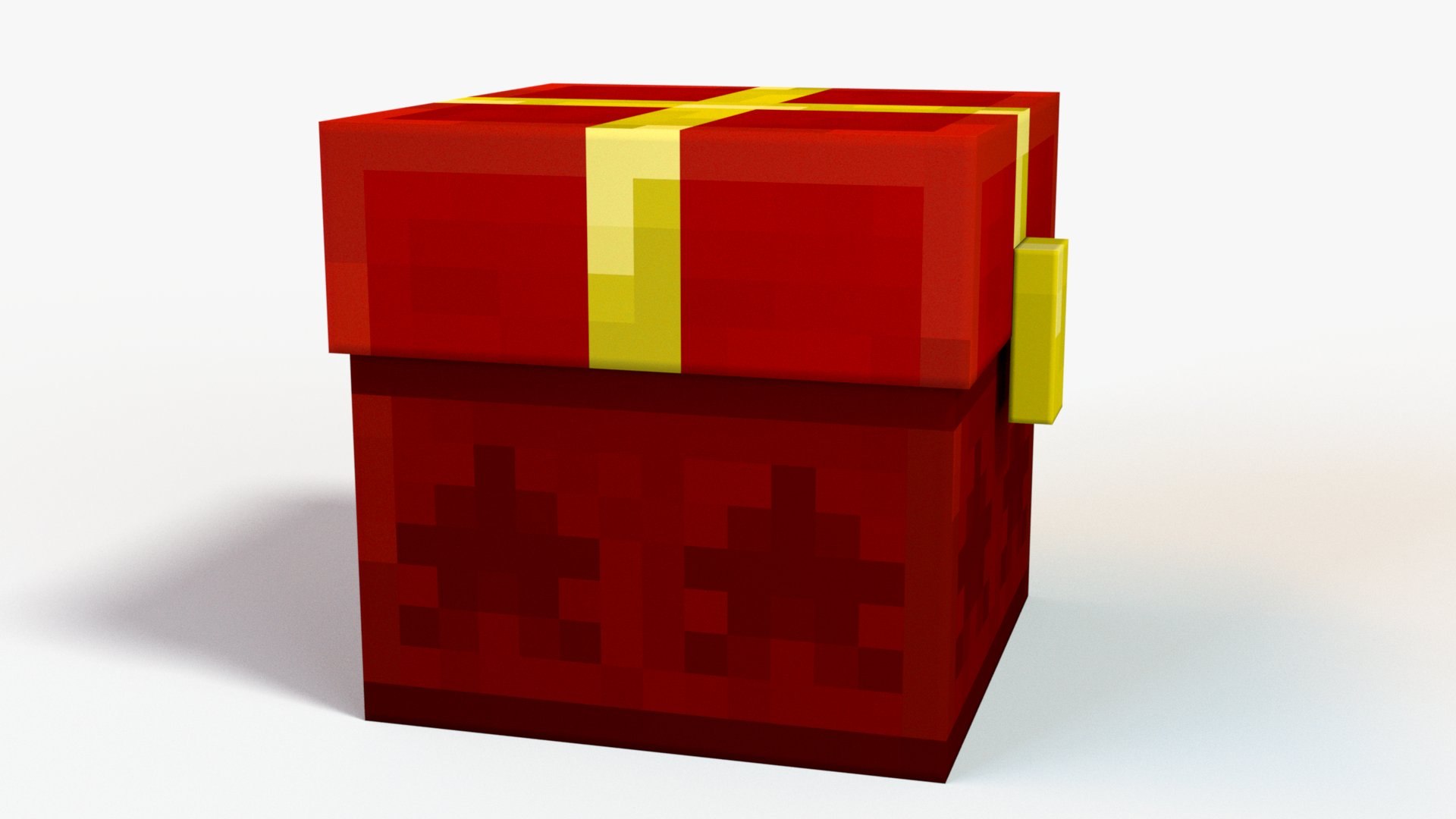 3D Minecraft Christmas Chest - TurboSquid 2406619