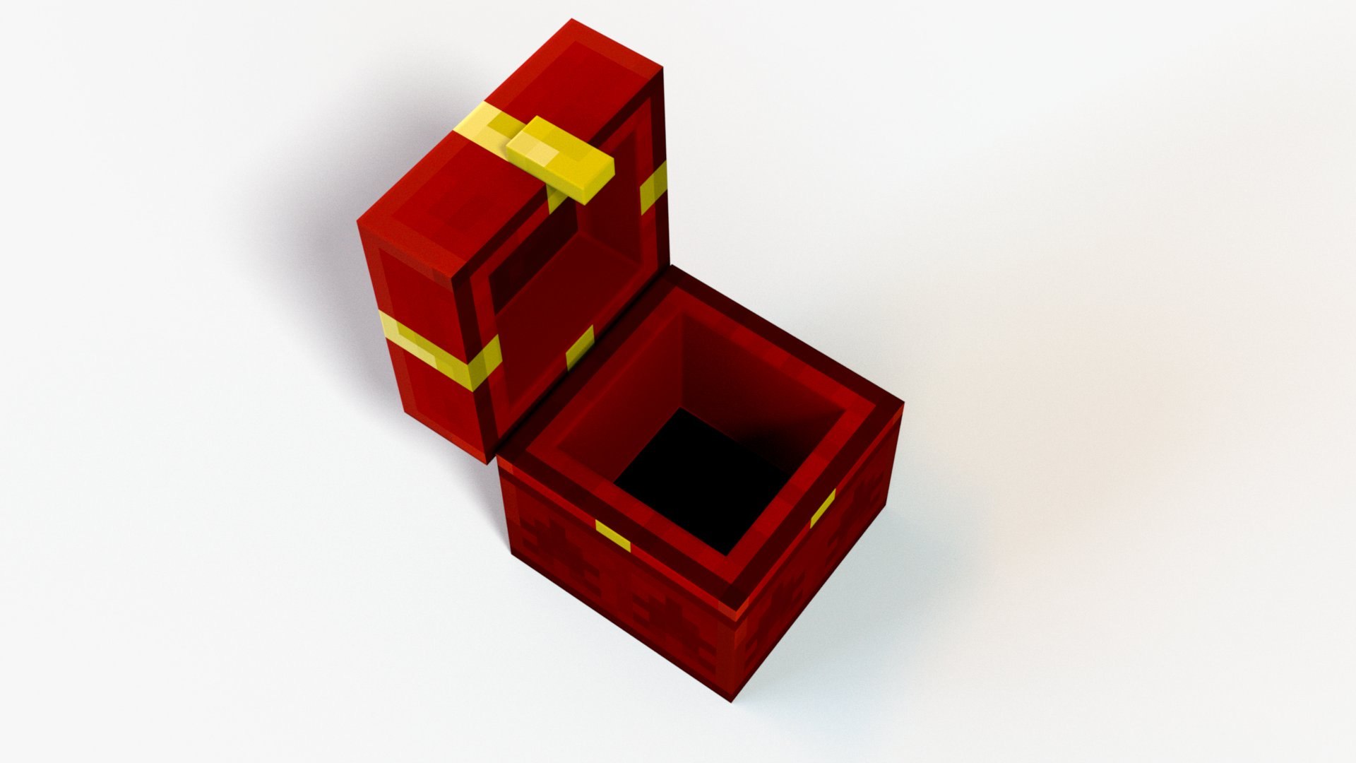 3D Minecraft Christmas Chest - TurboSquid 2406619